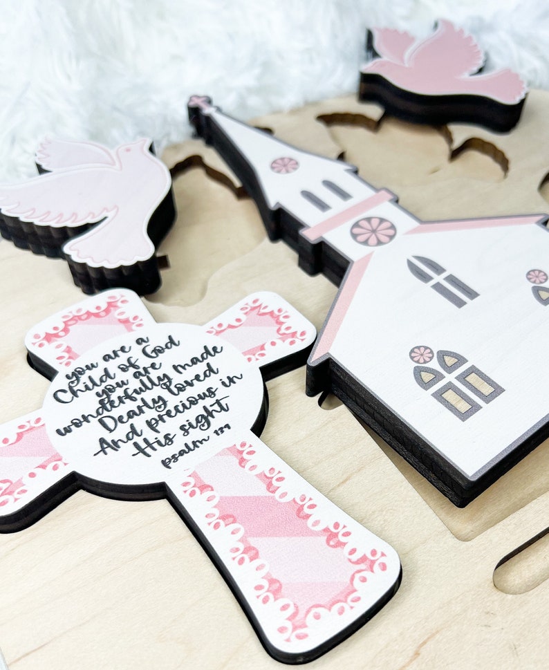 Baby Dedication Name Puzzle/ Wooden Name Puzzle/ Personalized Name ...