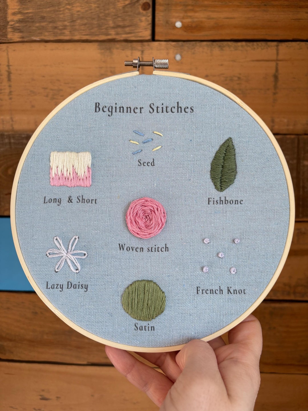 Beginner Hand Embroidery PDF Pattern | Hoop Art, Instant Digital ...