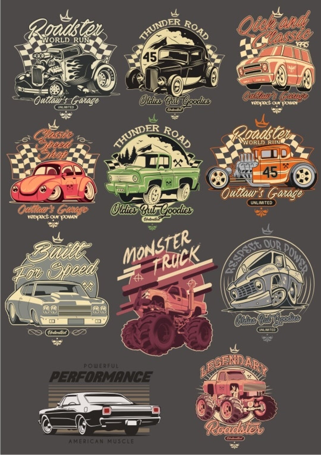 Car Hot Rod Drift Roadster Classic Garage Svg File Digital File, SVG ...