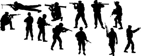 Army Soldiers Set Svg File Digital File SVG JPG Army - Etsy