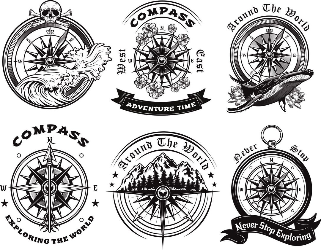 Compass Set Pattern for T-shirt Printing - CDR File - Digital File, CDR ...