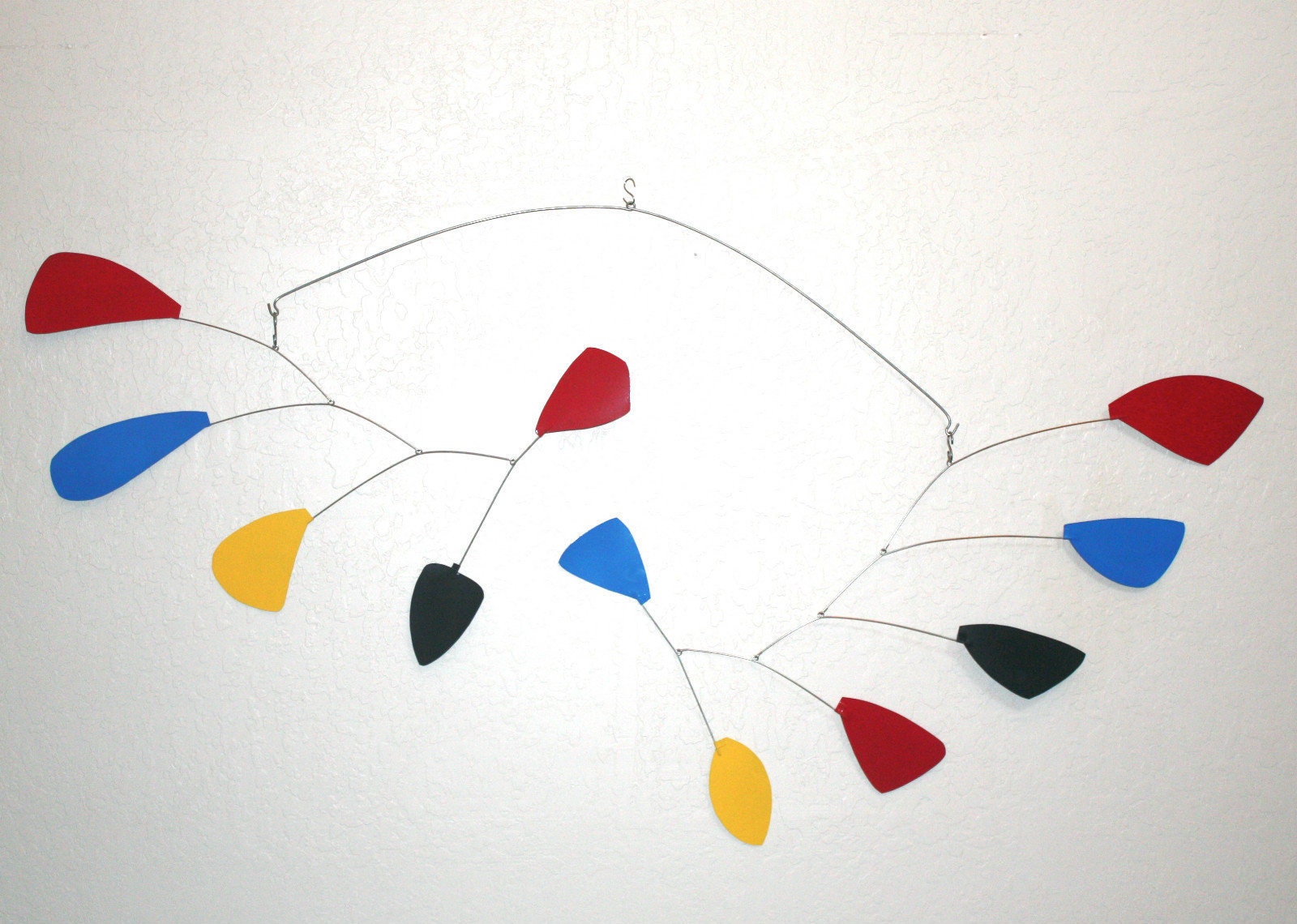 Primary Colors Hanging Mobile - Large Kinetic Art Sculpture - Free US ...