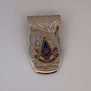Money Clip With Past Master Emblem - Etsy