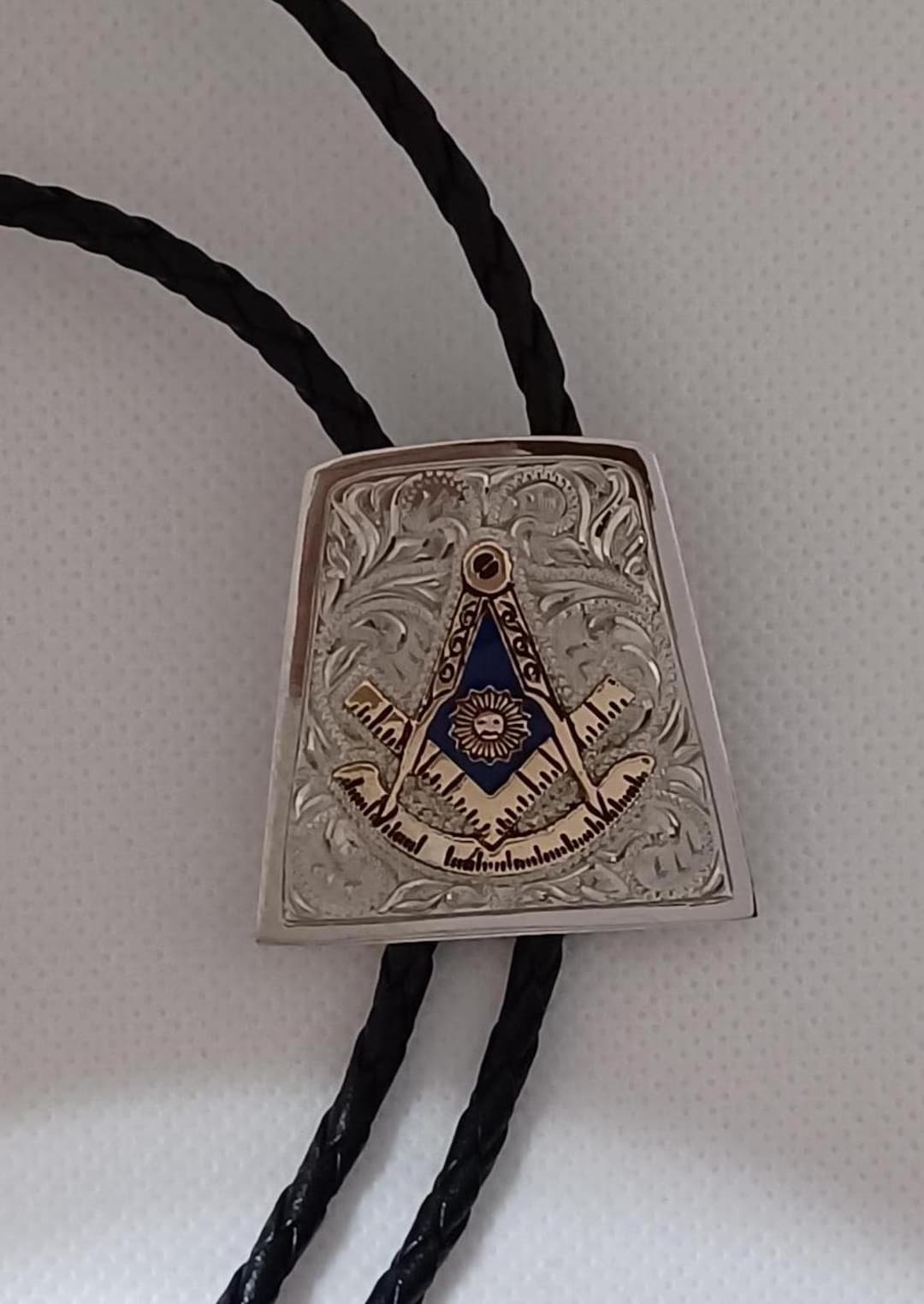 Bolo Tie Past Master Emblem With Silver Tips - Etsy