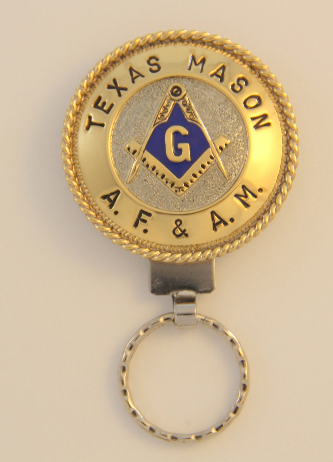 Handcrafted Texas Masonic Key Chain - Etsy