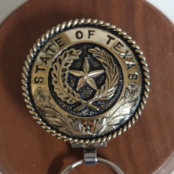 State of Texas Badge Holder - Etsy