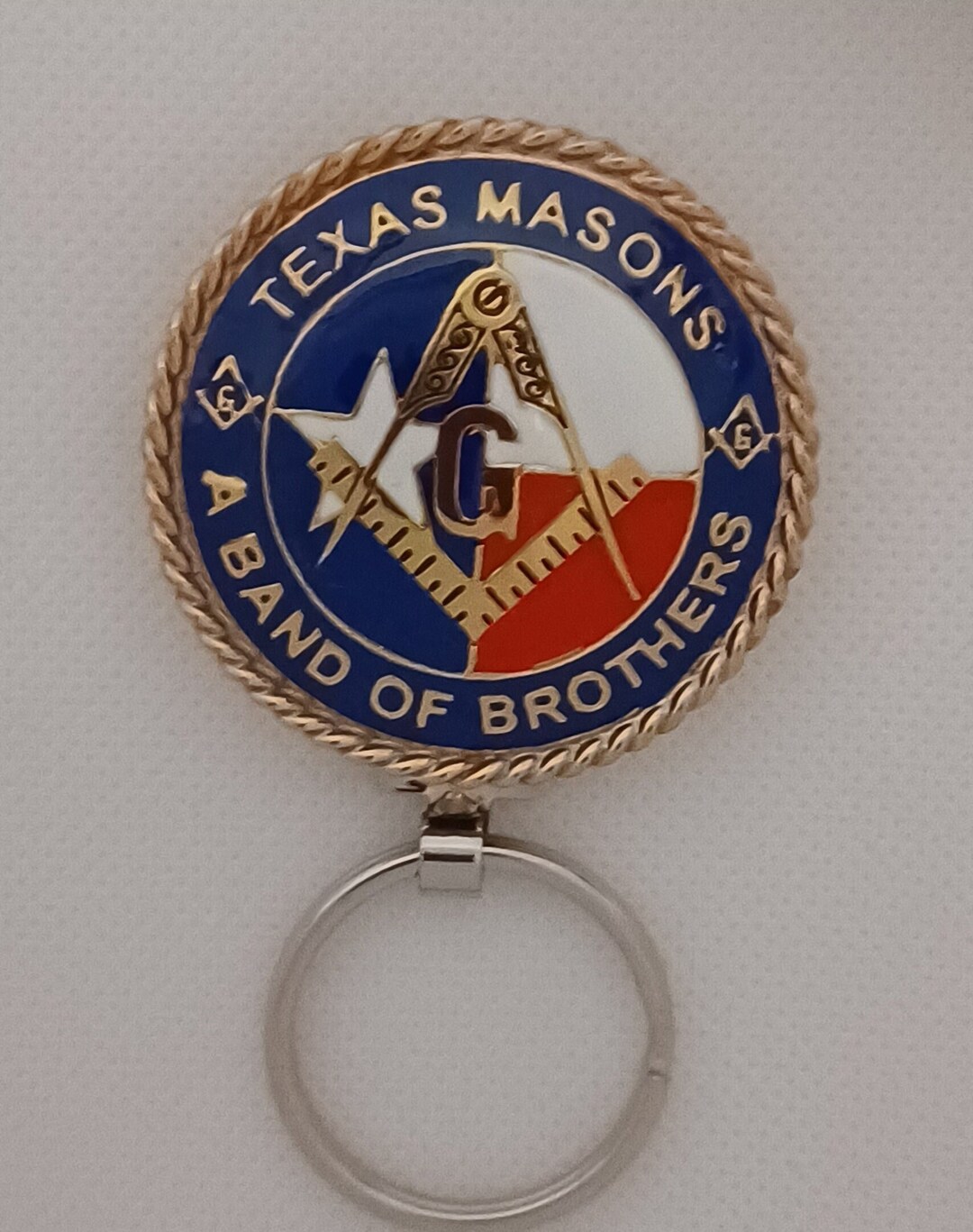 Handcrafted Texas Master Mason Masonic Key Chain With Texas Flag - Etsy