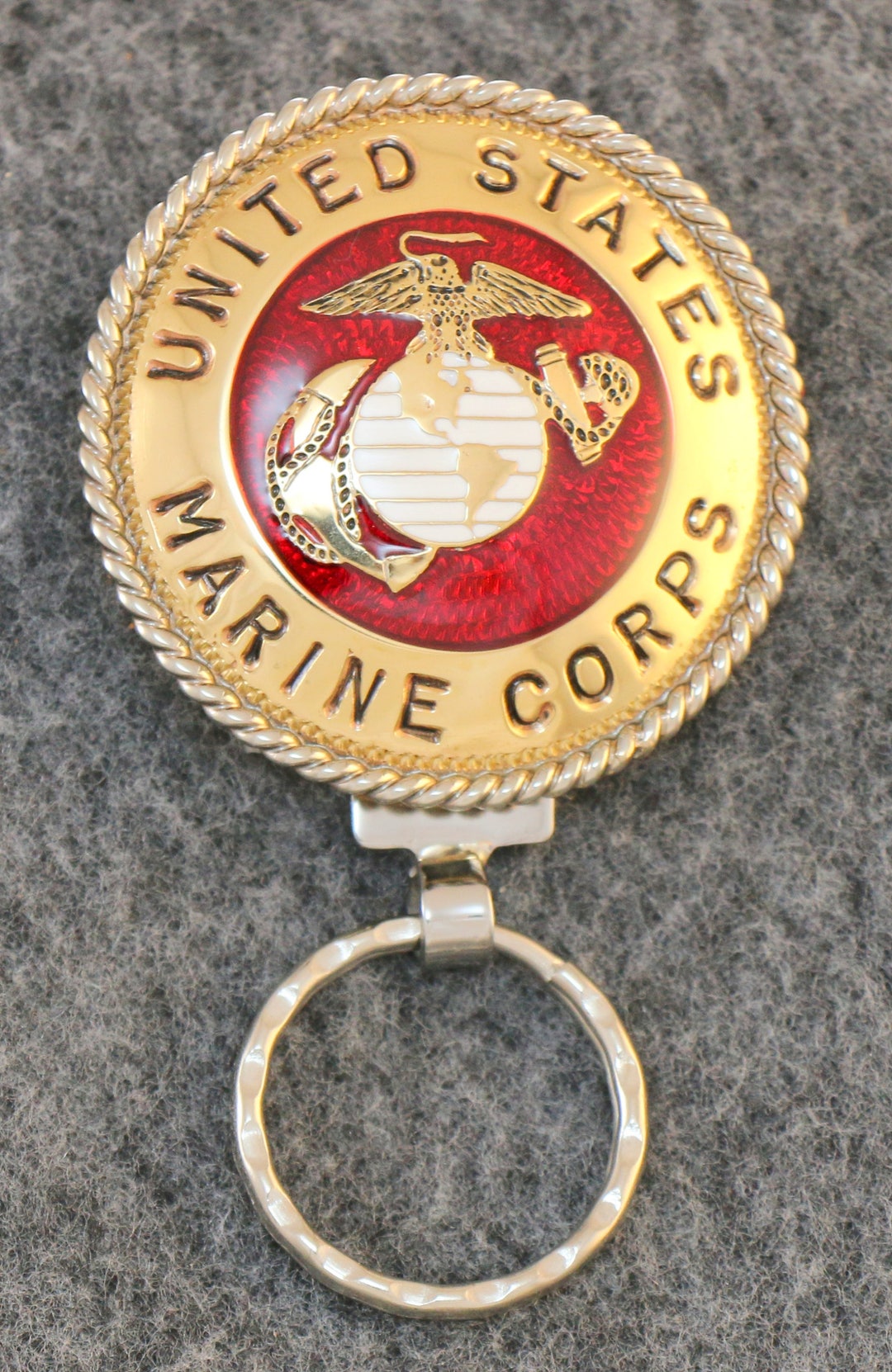 Handcrafted Marine Keychain - Etsy