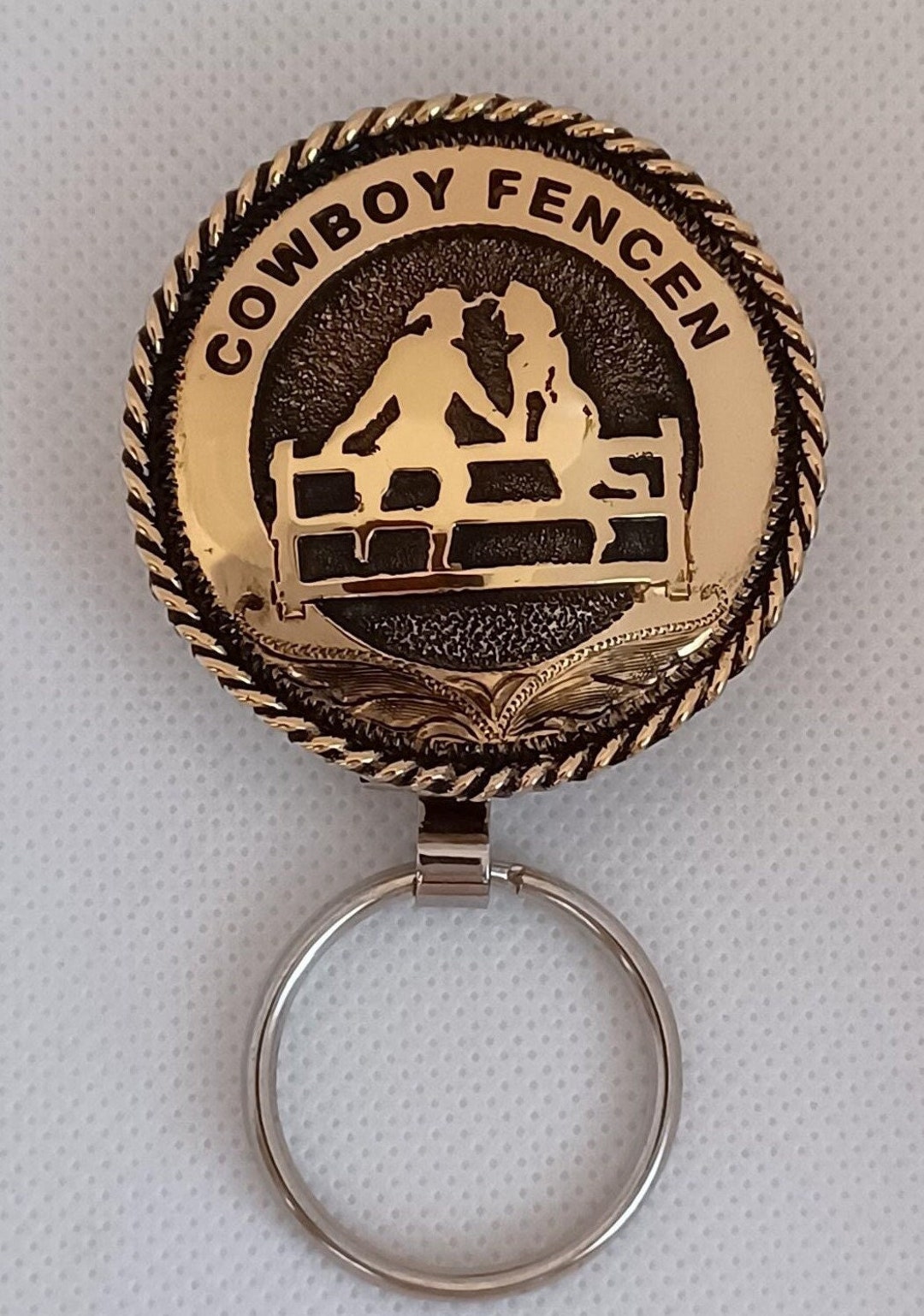 Handcrafted Key Chain Cowboy Fencen - Etsy