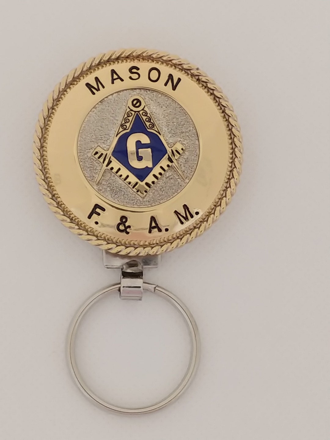 Handcrafted Masonic Key Chain, Master Mason F&AM - Etsy