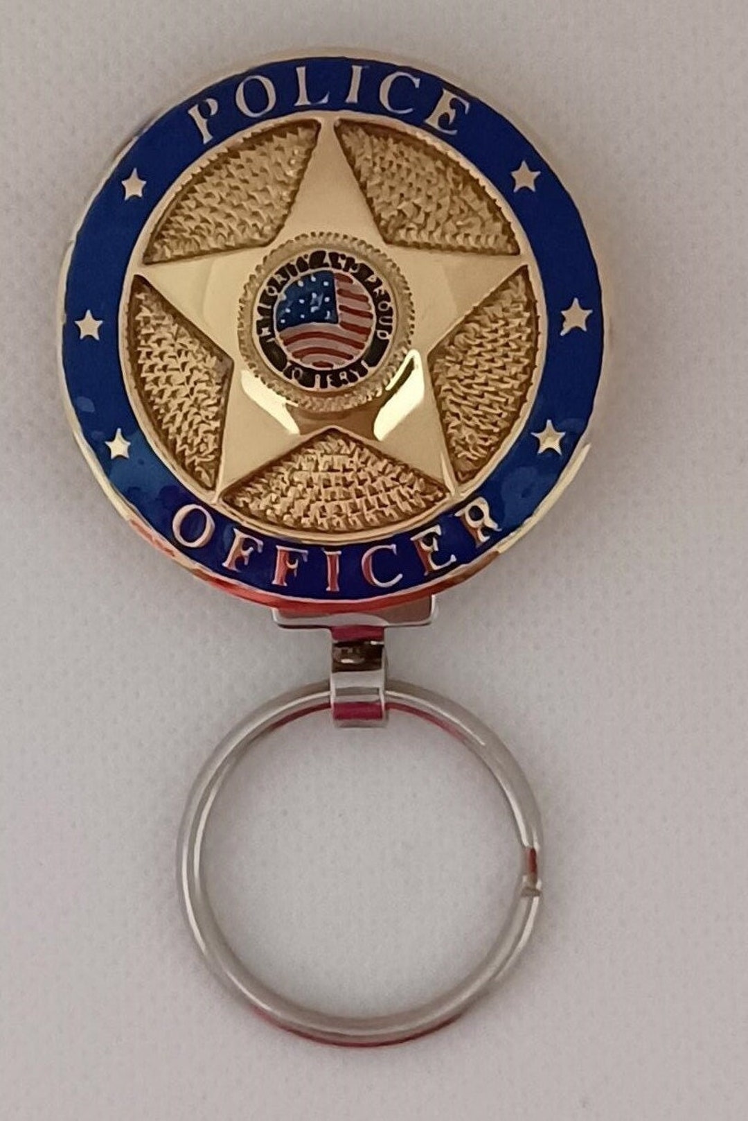 Handcrafted Key Chain Police Officer - Etsy