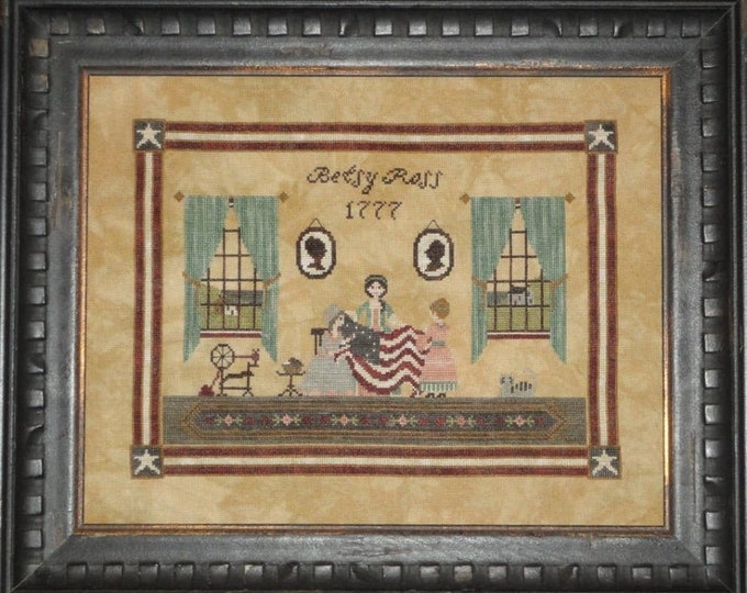 Betsy Ross Cross Stitch Pattern by Willow Hill Samplings PDF - Etsy