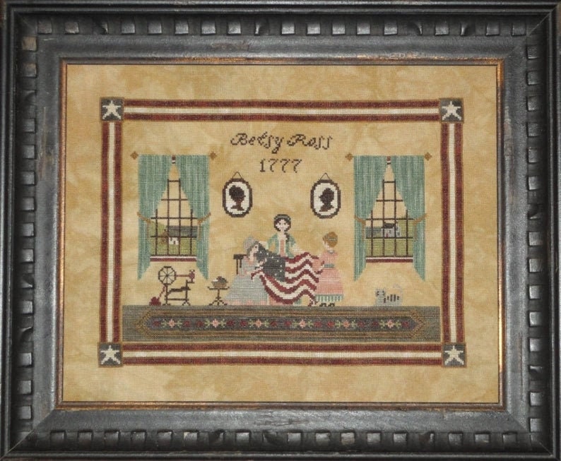 Betsy Ross Cross Stitch Pattern by Willow Hill Samplings - PDF Digital ...
