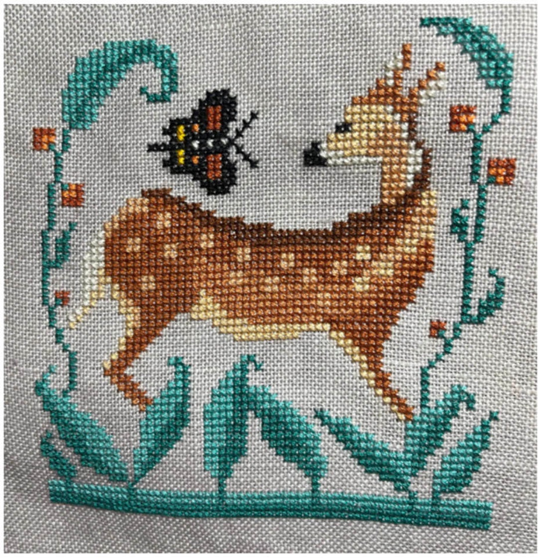 Fawn & Friend by Carriage House Samplings - Etsy