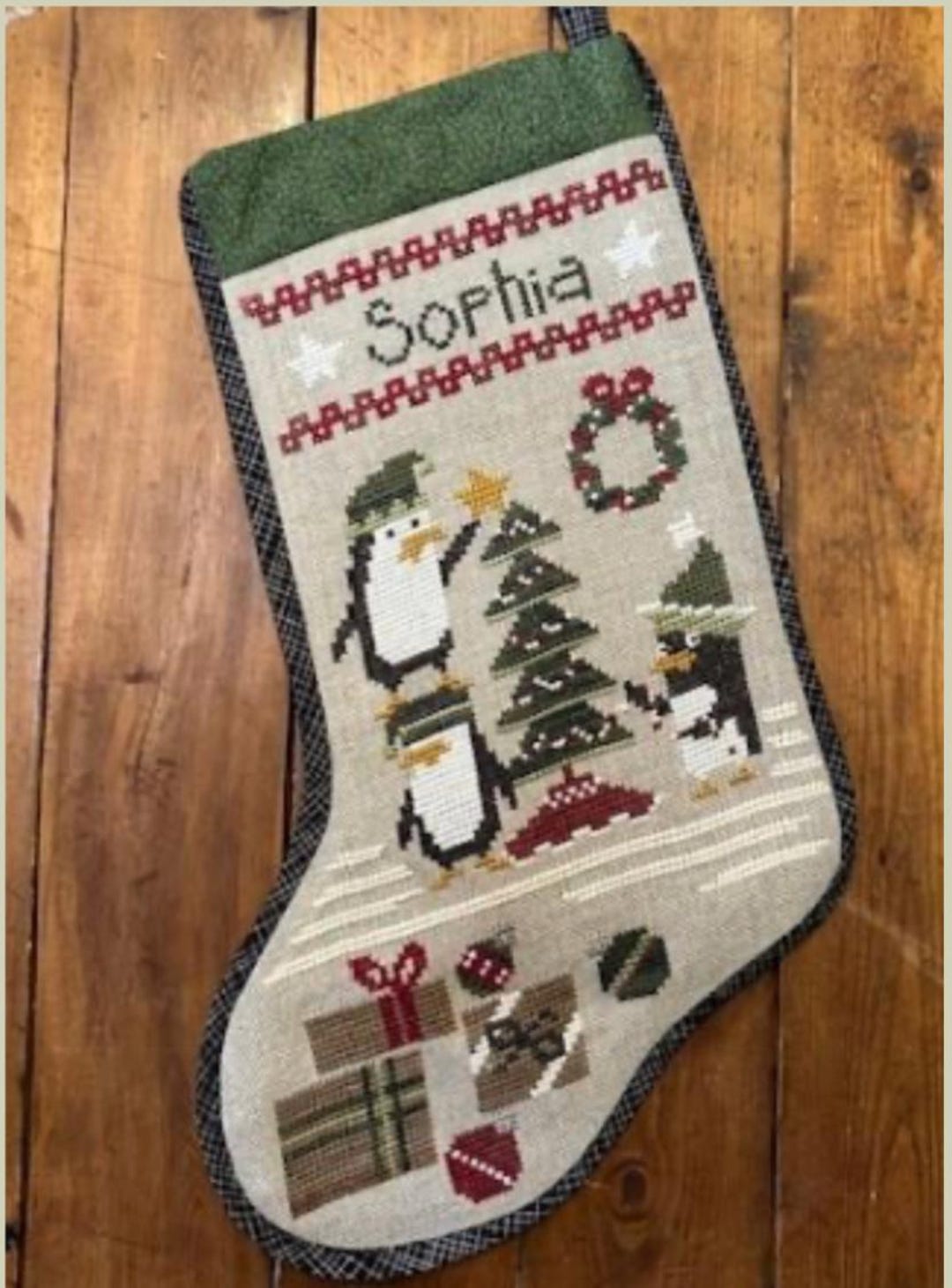 Pre-order - Penguin Stocking - Chart Only by Bent Creek - Etsy