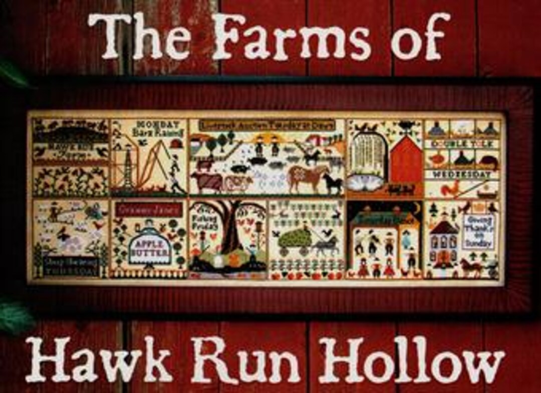 The Farms of Hawk Run Hollow by Carriage House Samplings - Etsy