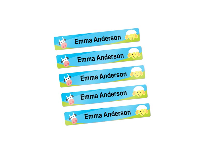 34 Skinny Pen or Pencil Labels Labels for School Supplies - Etsy