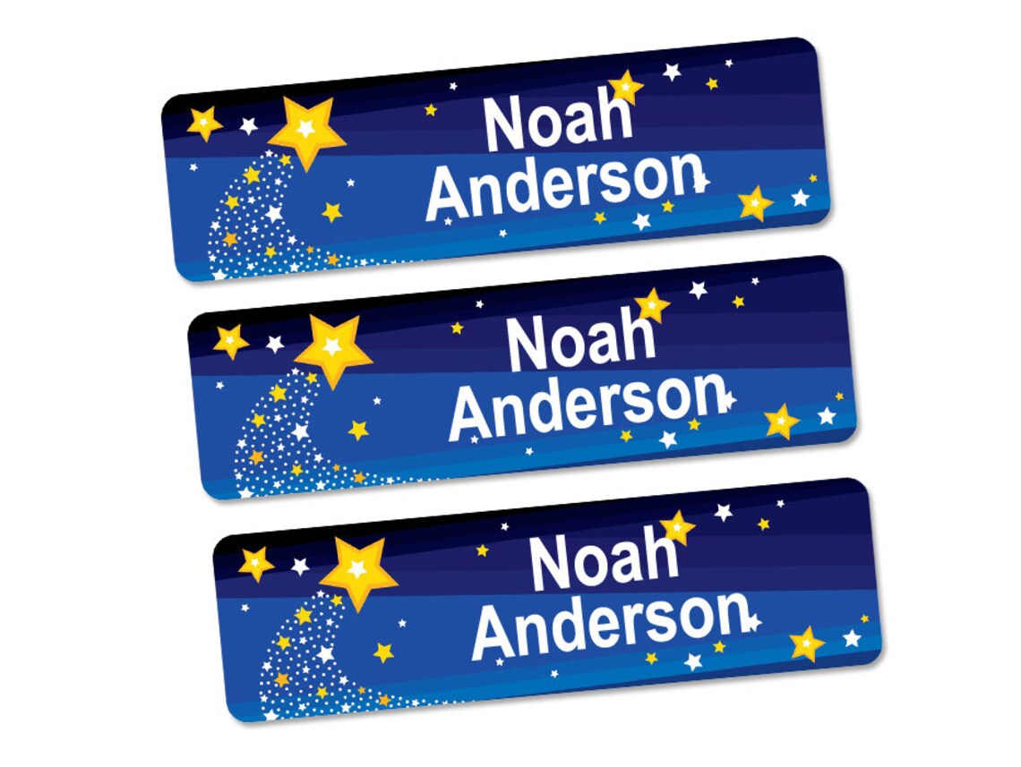 Dishwasher Safe Labels, Waterproof Labels (shooting Star Design) - Etsy