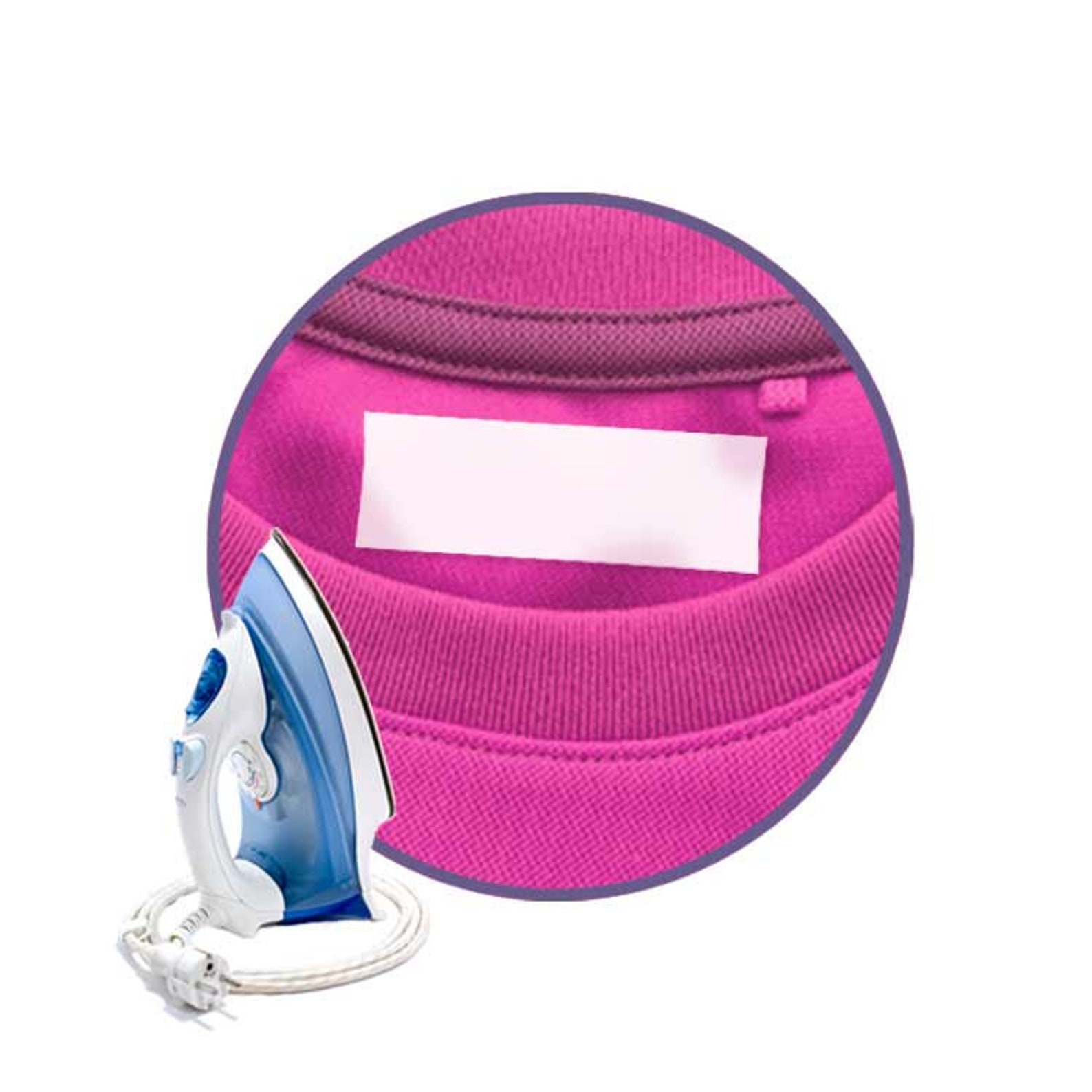 100 Blank Iron on Labels for Clothing - Etsy