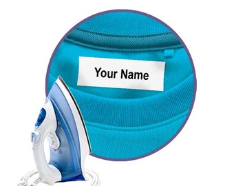 100 Crafters Iron on Labels for Clothing Personalized With - Etsy