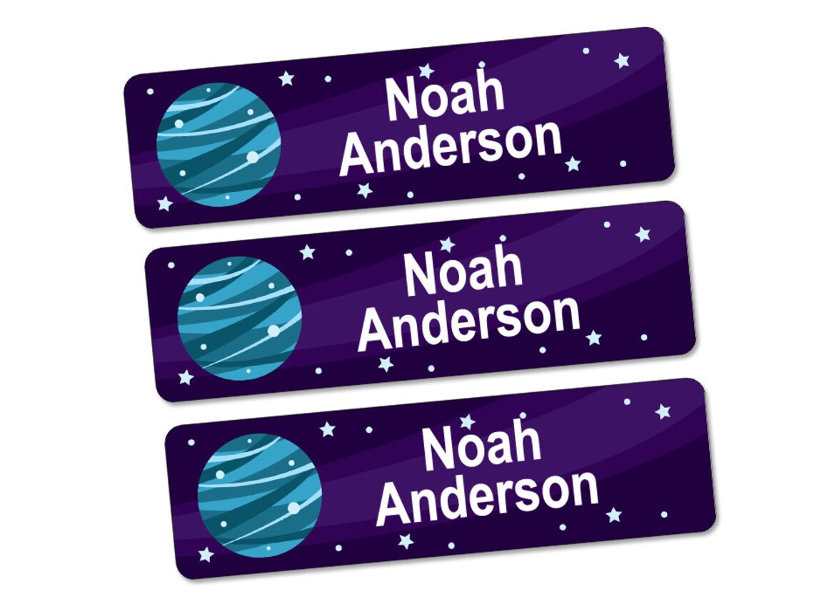 Kids Name Labels Stick on Name Labels Waterproof Labels - Etsy