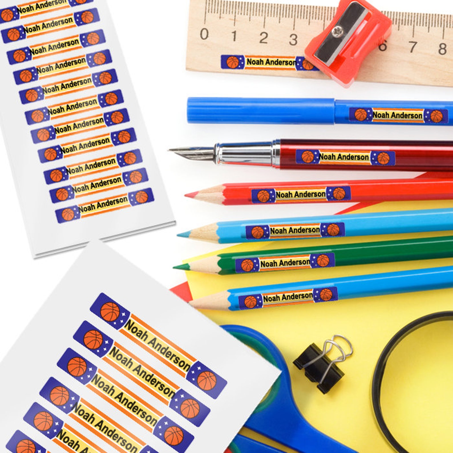 34 MINI School Supply Labels Name Labels for Kids choose - Etsy