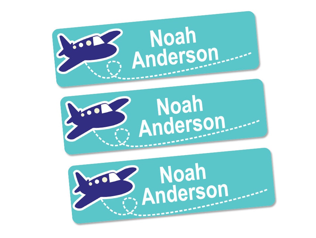 Personalized Baby Bottle Labels, Dishwasher Safe, Waterproof (airplane ...