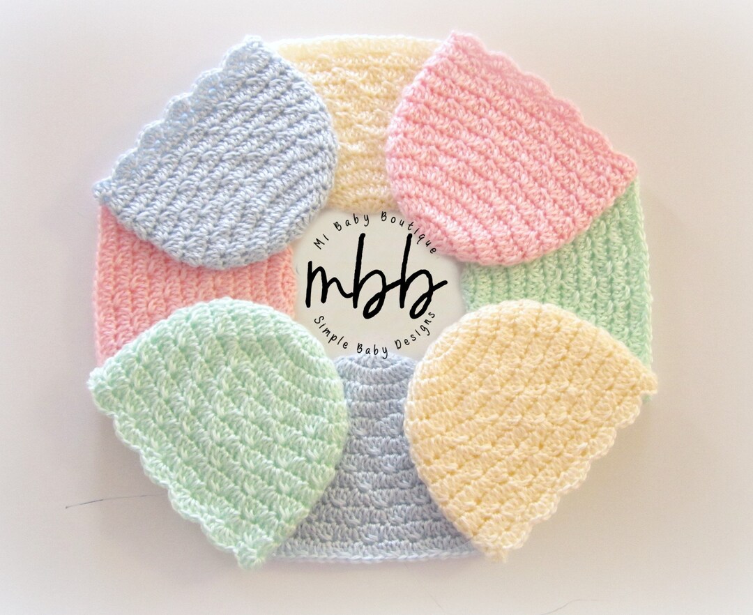 Easy Baby Caps - Crochet Pattern - PDF Download - Etsy