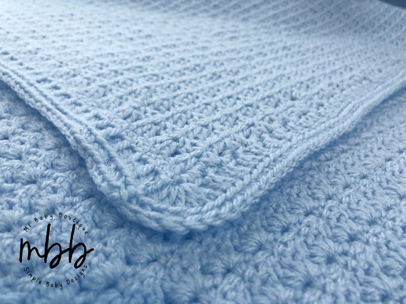 Simply Textured Baby Blanket ANY SIZE Crochet Pattern - Etsy
