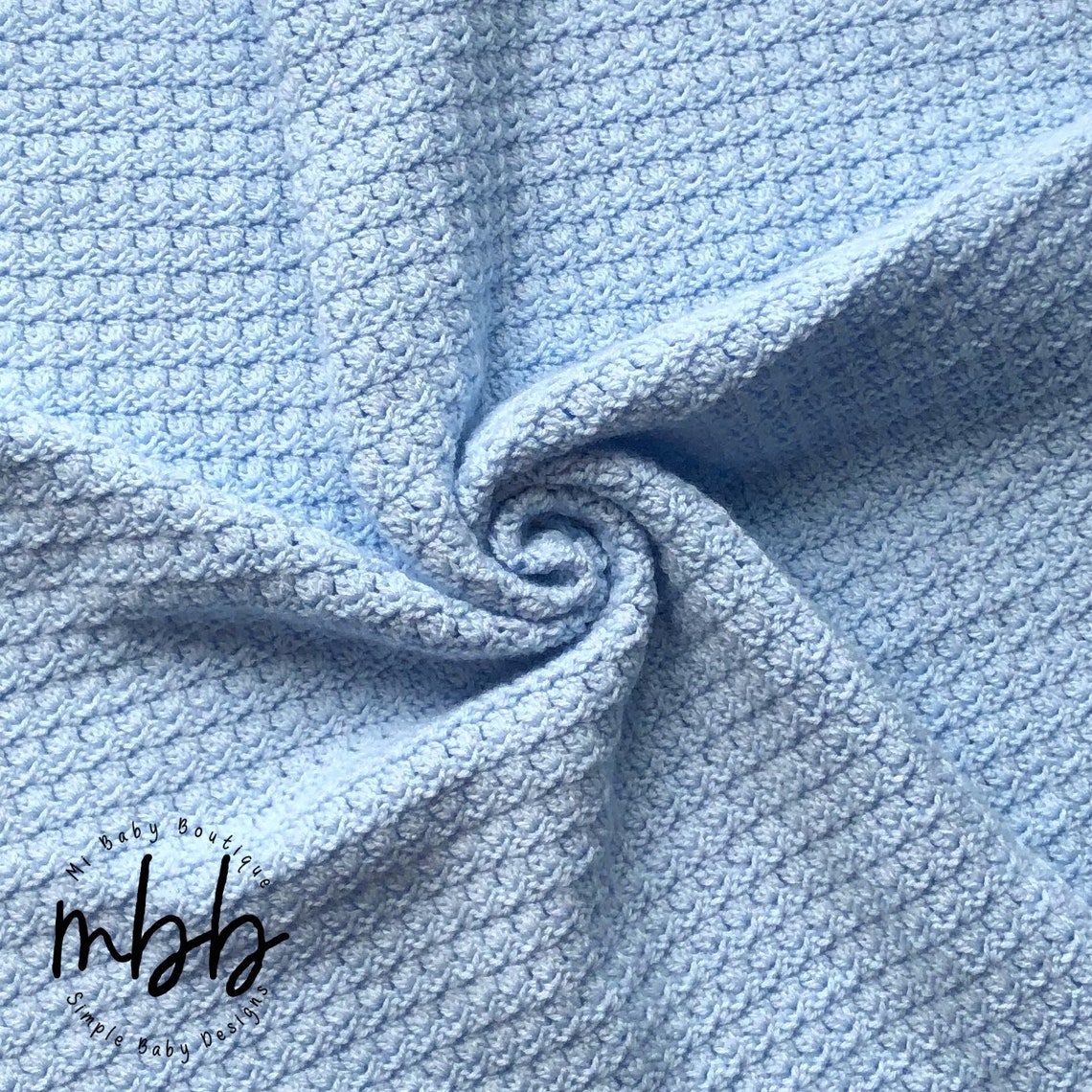 Simply Textured Baby Blanket ANY SIZE Crochet Pattern - Etsy