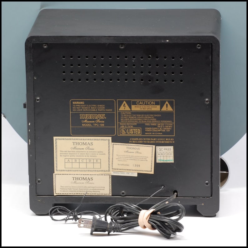 Vintage 1997 Thomas Museum Series Model TPC 109 AM/FM Cassette Blue ...