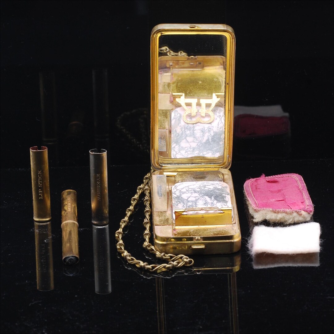 Antique Richard Hudnut Dubarry Powder, Rouge, Lipstick & Eye Shadow ...