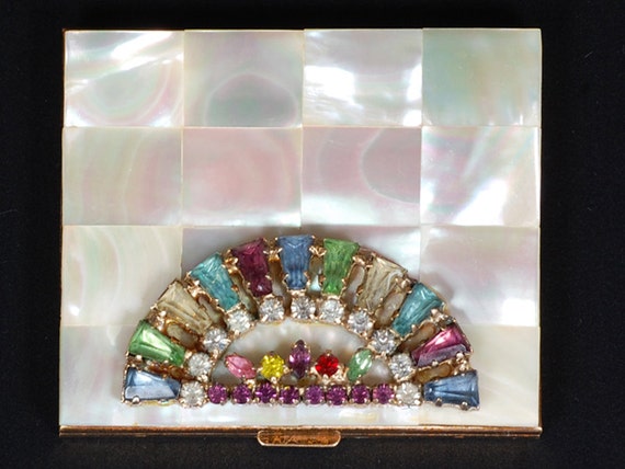 Vintage compact with mother - Gem