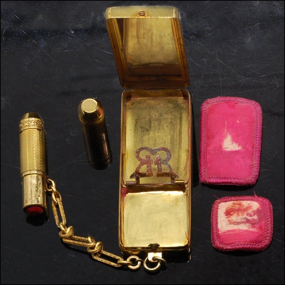 Antique 1910s Du Barry Hudnut Dance Compact with atta… - Gem