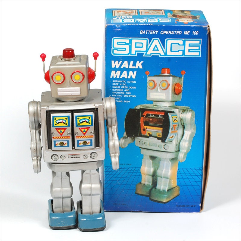 1990s Robot Toy - Etsy