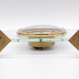 Antique 1920s Lancel Paris Art Deco Glass & Brass Desk or Shelf ...