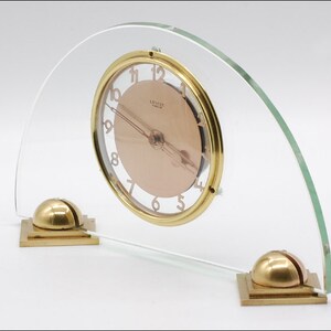 Antique 1920s Lancel Paris Art Deco Glass & Brass Desk or Shelf ...