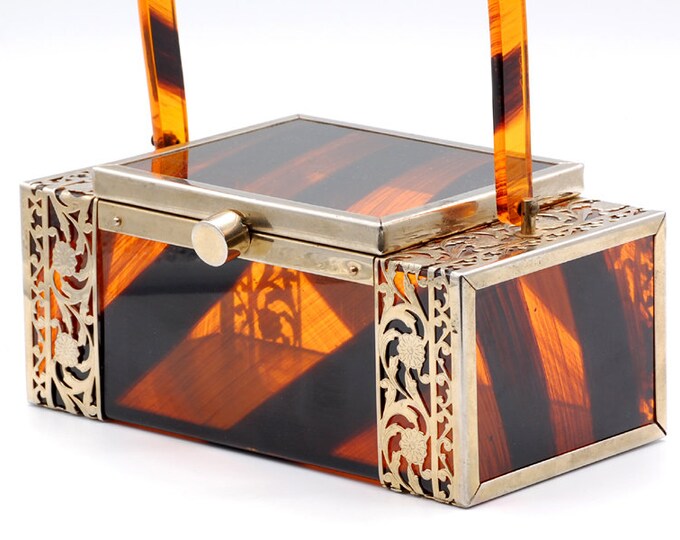 Vintage Tyrolean, NY Lucite Filigree Handbag Purse - Etsy