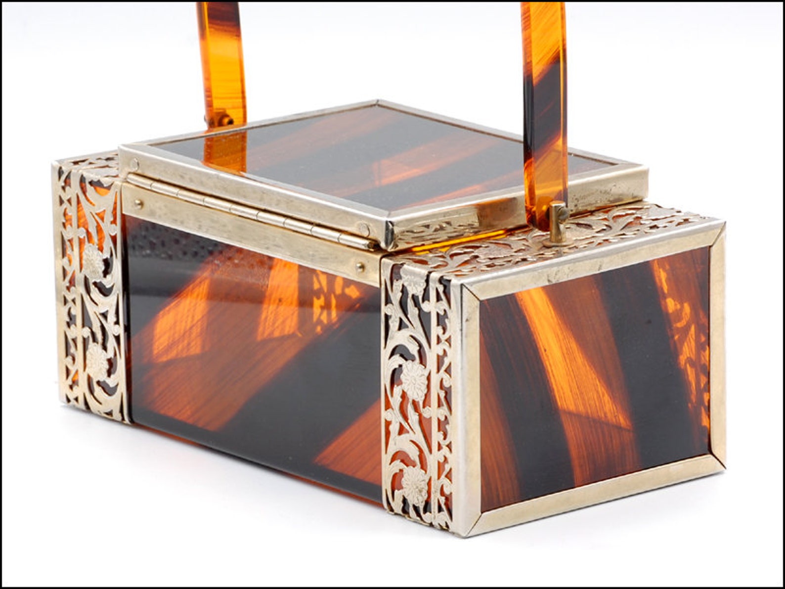 Vintage Tyrolean, NY Lucite Filigree Handbag Purse - Etsy