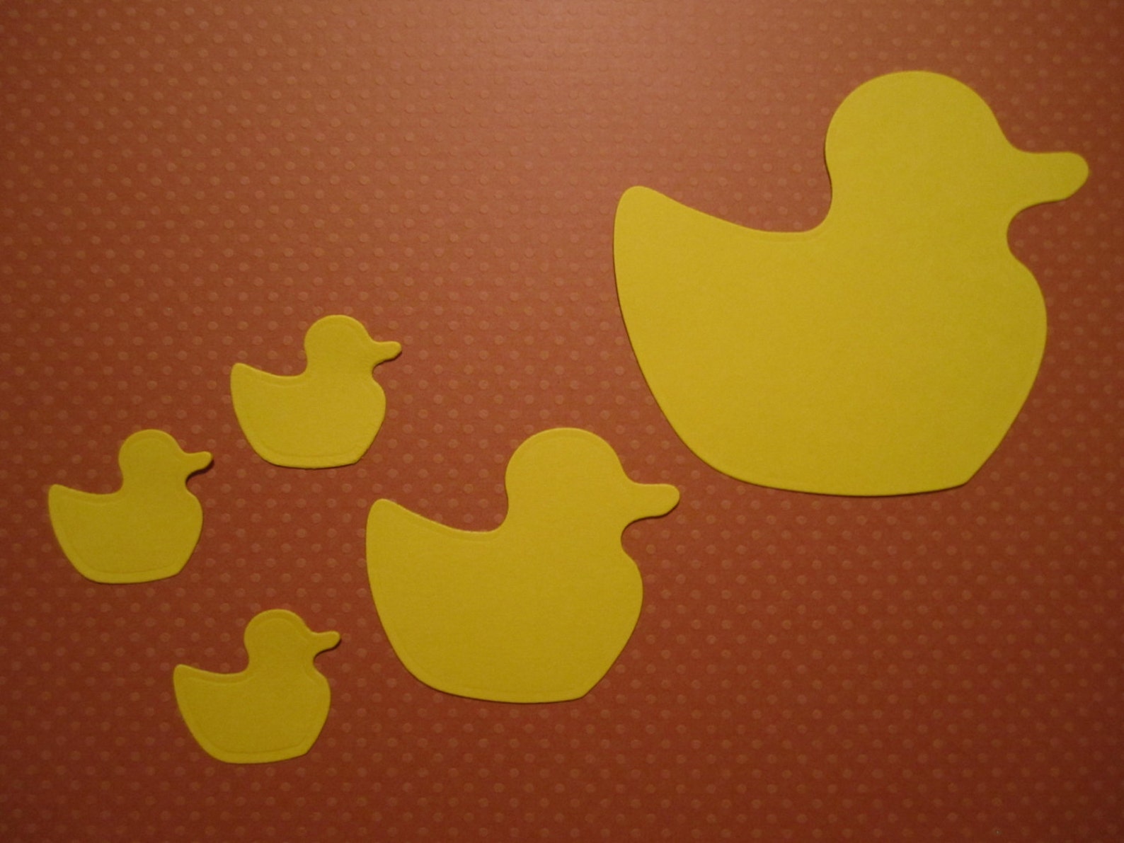 25 Paper Duck Die Cuts, Rubber Duck Cut Out, Baby Shower, Easter 1.25 ...