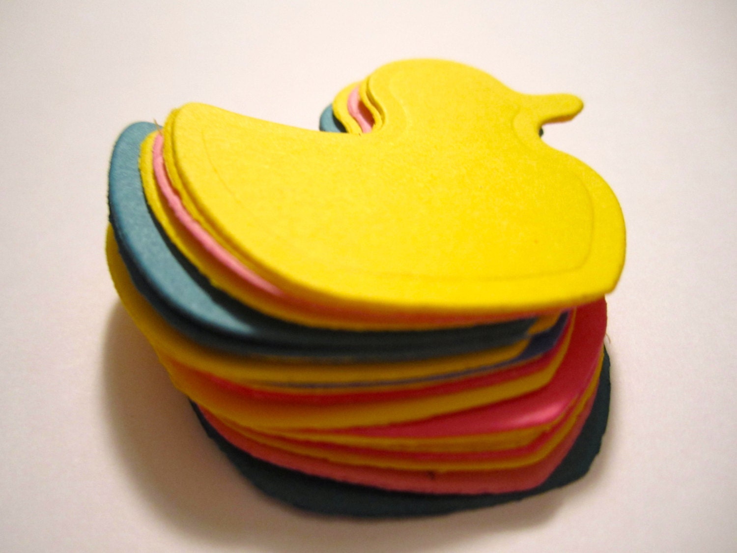 25 Paper Duck Die Cuts, Rubber Duck Cut Out, Baby Shower, Easter 1.25 ...