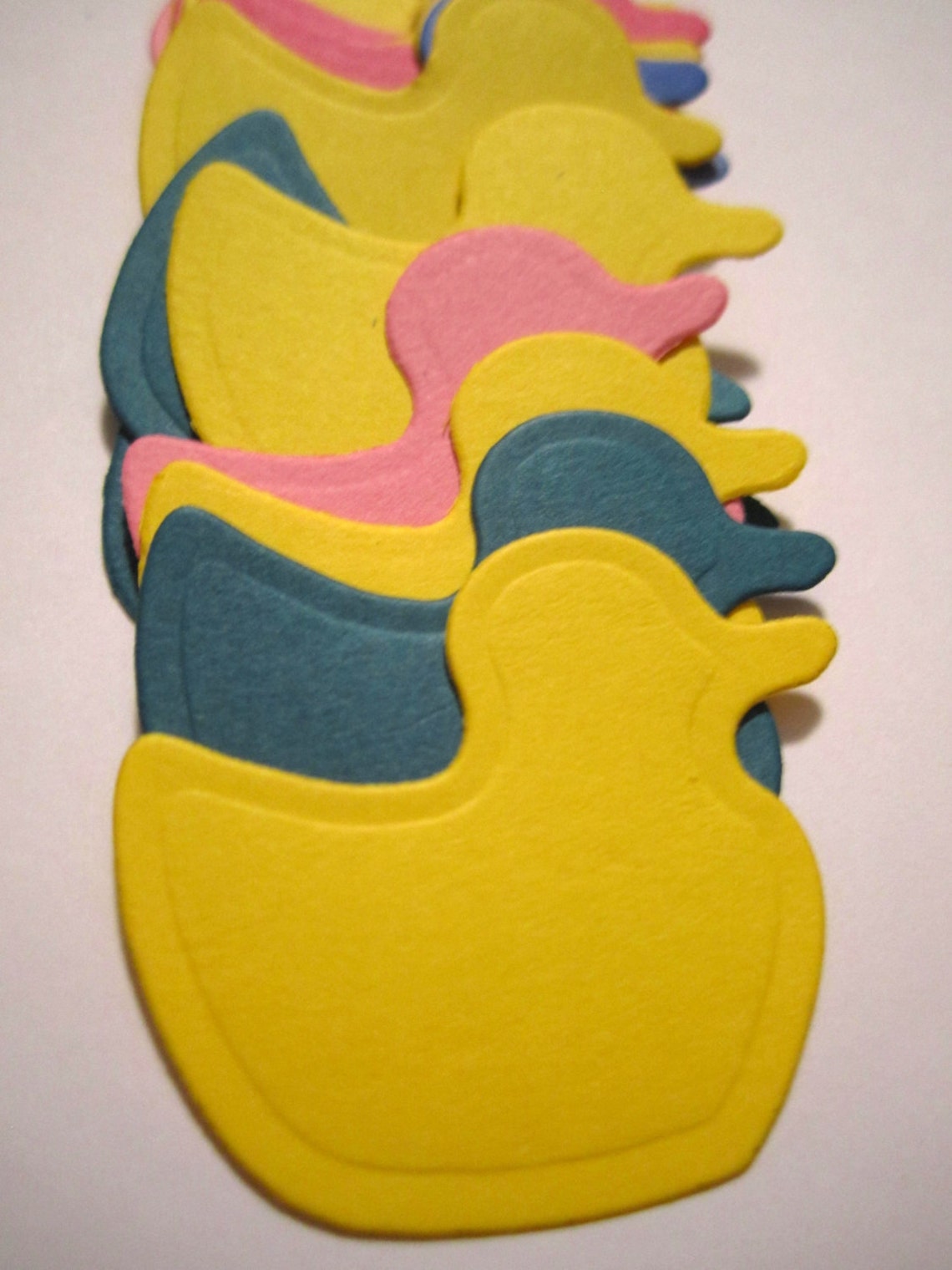 25 Paper Duck Die Cuts, Rubber Duck Cut Out, Baby Shower, Easter 1.25 ...