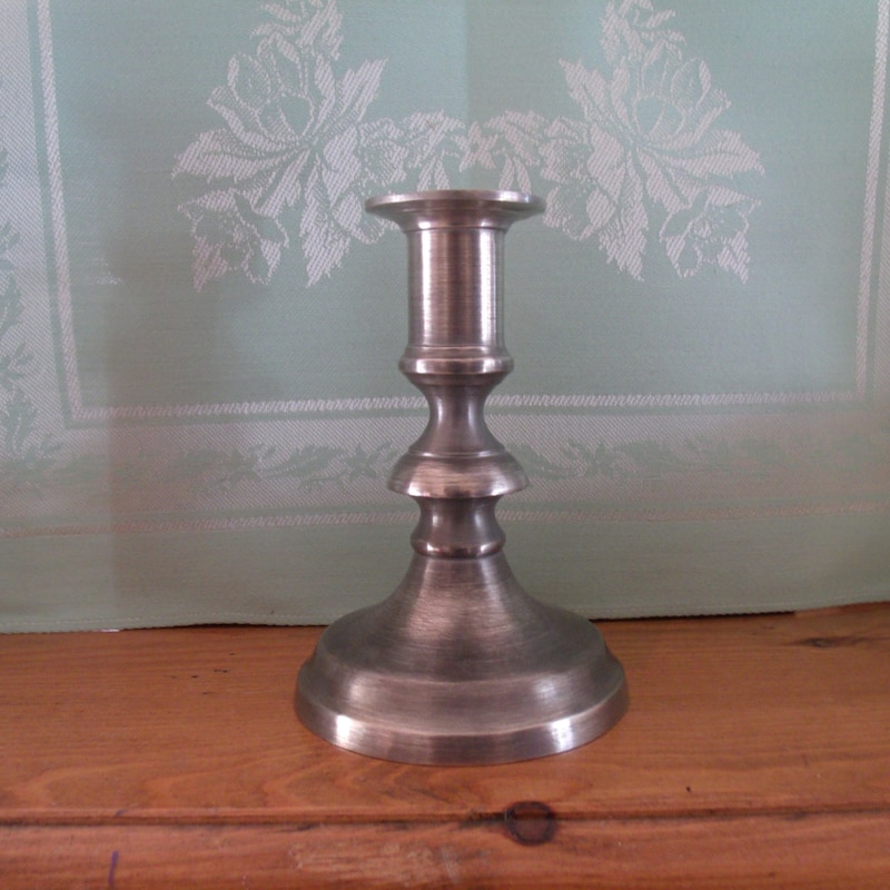 Pewter Candlesticks - Etsy