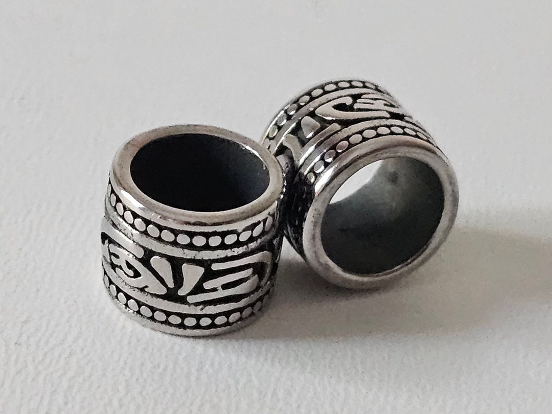 304 Stainless Steel Column Beads, 8 Mm Hole, Large Hole Beads, Tibetan ...