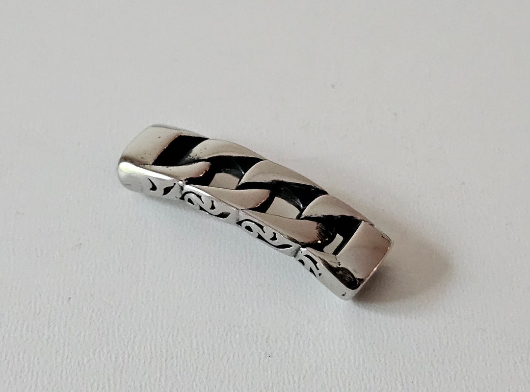 Stainless Steel Small Leather Connector, Hole: 4x8mm, Chain Links Shape ...