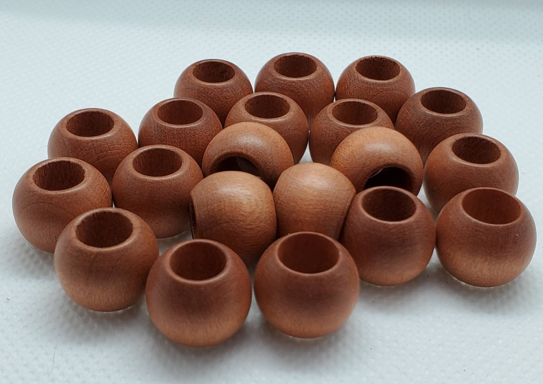 14 Mm Round Wood Beads 0.55 20 Beads Large Hole - Etsy