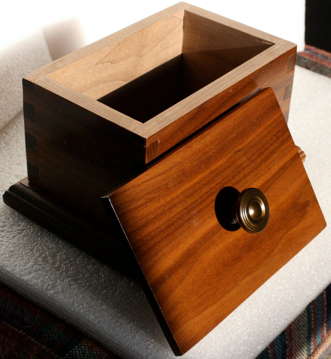 Black Walnut Wood Box Hand-Crafted in the USA | Etsy