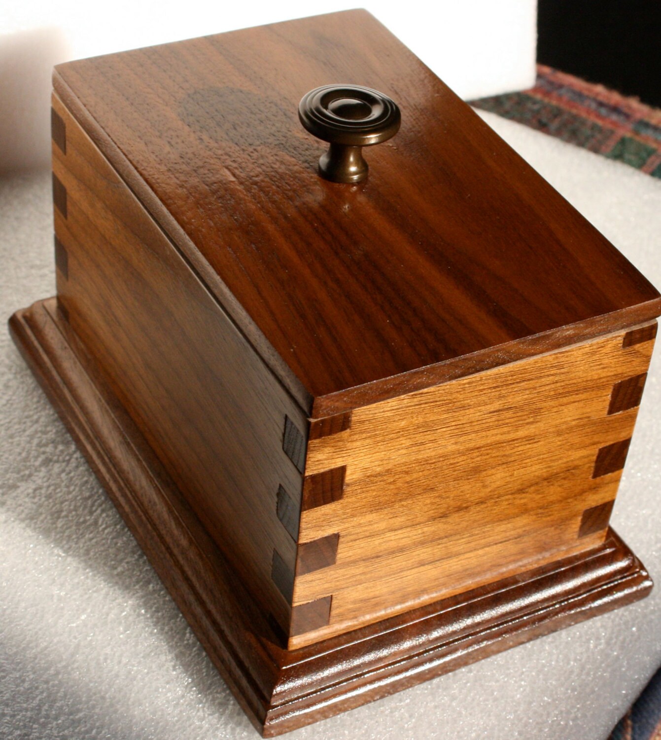 Black Walnut Wood Box Hand-Crafted in the USA | Etsy