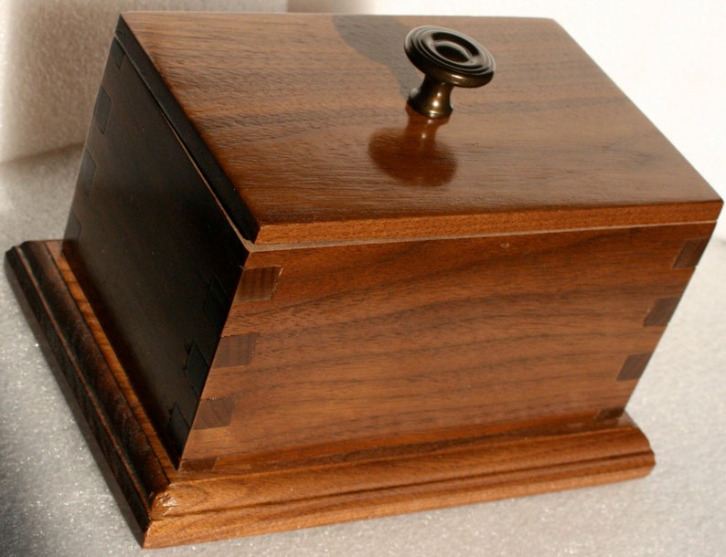 Black Walnut Wood Box Hand-Crafted in the USA | Etsy