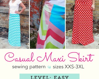 Plus Size Skirt Pattern - Etsy